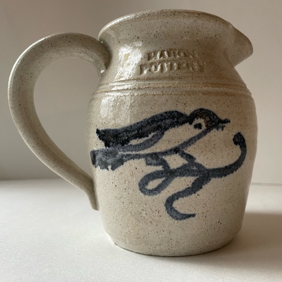 Art | Vintage Mahon Pottery Pitcher With Blue Bird | Poshmark